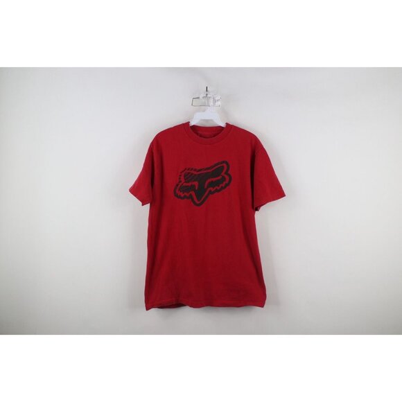 Fox | Shirts | Vintage Fox Racing Mens Medium Faded Big Logo Short ...